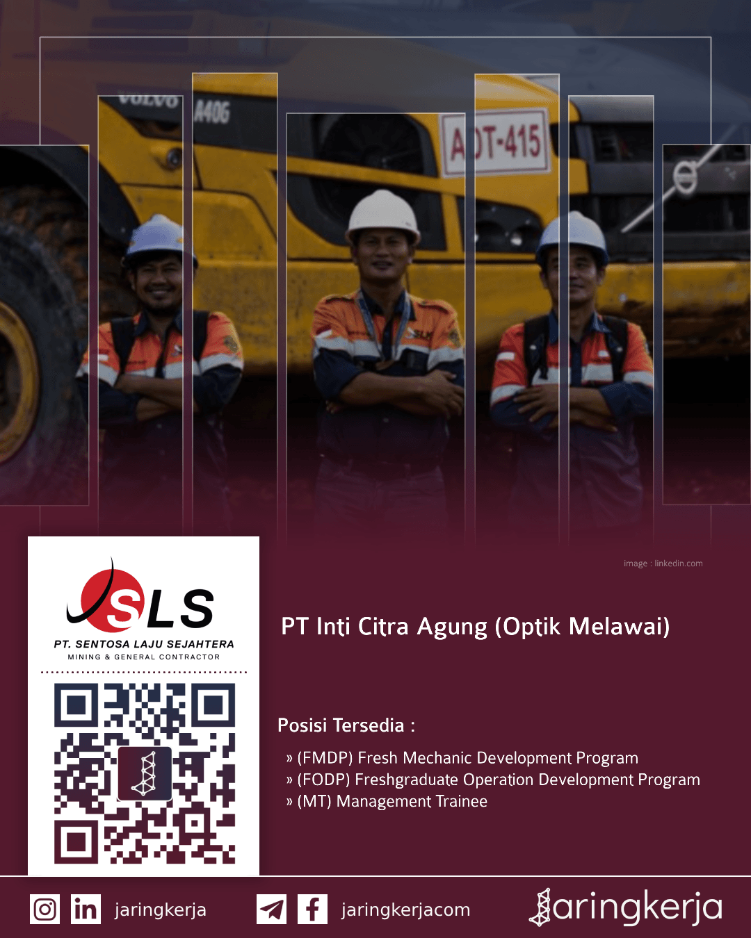 Lowongan PT Sentosa Laju Sejahtera (SLS Group) - Jaringkerja